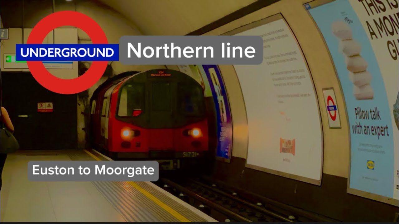 London Underground - 95 stock - northern line - London Euston to ...