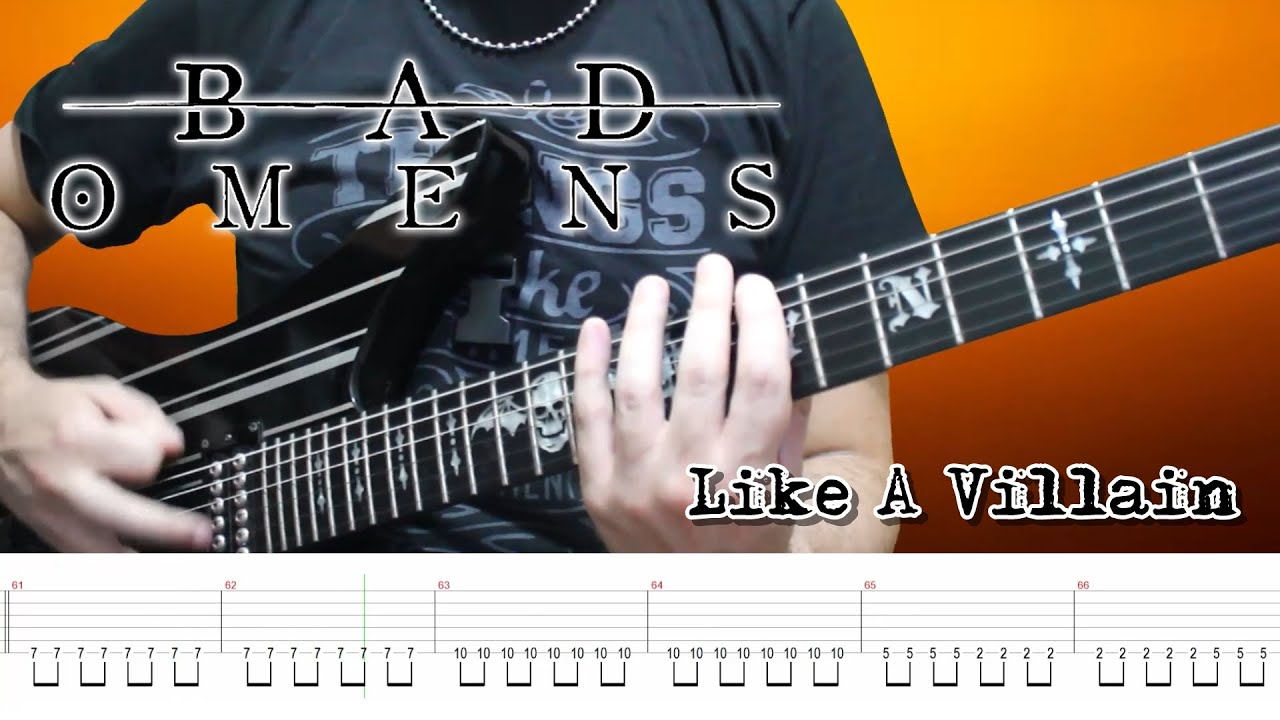 Bad Omens - Like A Villain (Guitar Cover + TABS) - YouTube