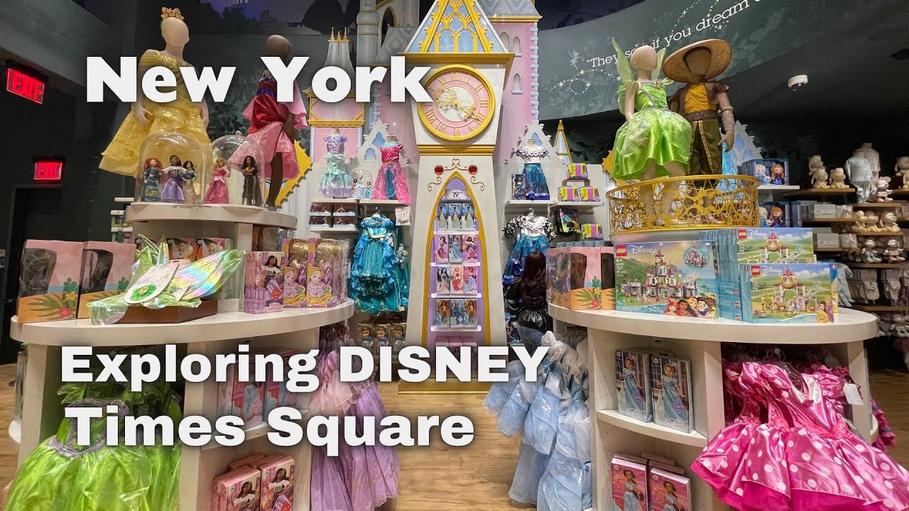 Checking Prices at Disney Store Times Square New York 2nd Floor - YouTube