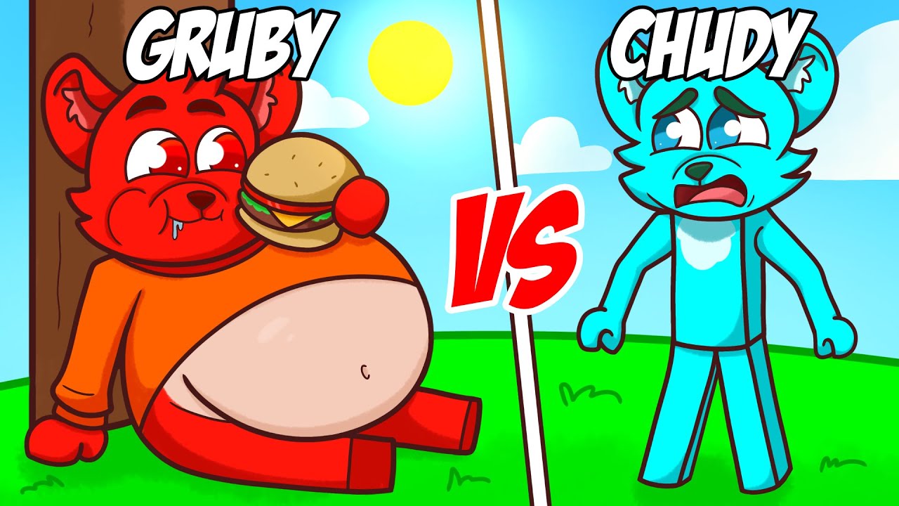 GRUBY vs CHUDY w Roblox! - YouTube
