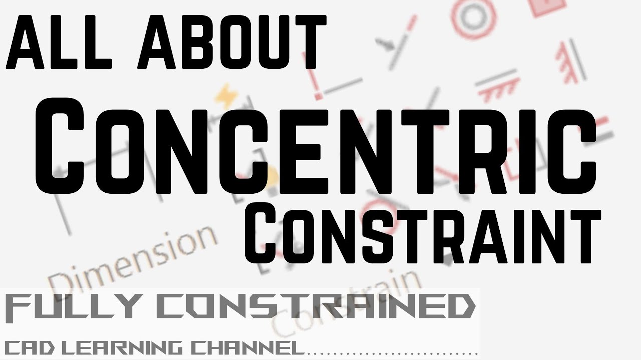 Concentric Sketch Constraint - Autodesk Inventor - YouTube