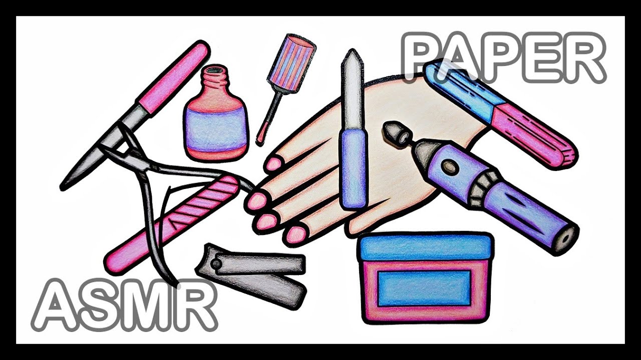 ASMR: Doing Your Nails / Manicure With Paper Products (No Talking ...