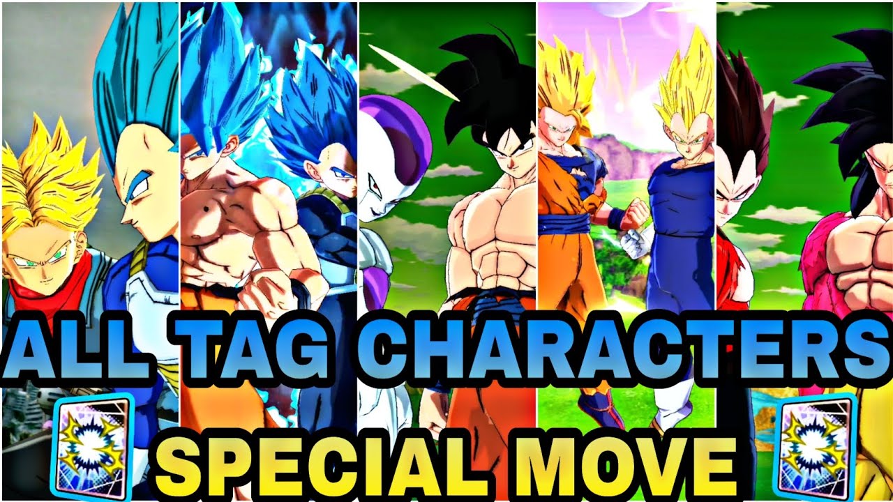 TAGS CHARACTERS ALL SPECIAL MOVES!! 🔥 IN DRAGON BALL LEGENDS - YouTube