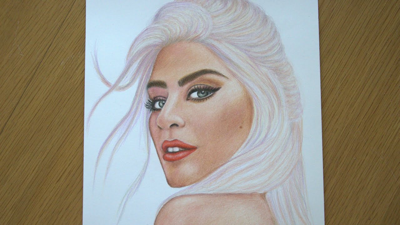 How to draw Lady Gaga - YouTube