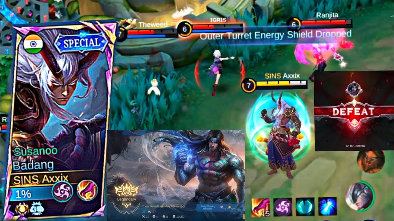 BADANG HYPER HIGHLIGHTS OF THE MACTH || RANK MACTH || MOBALEGEND5V5 ...