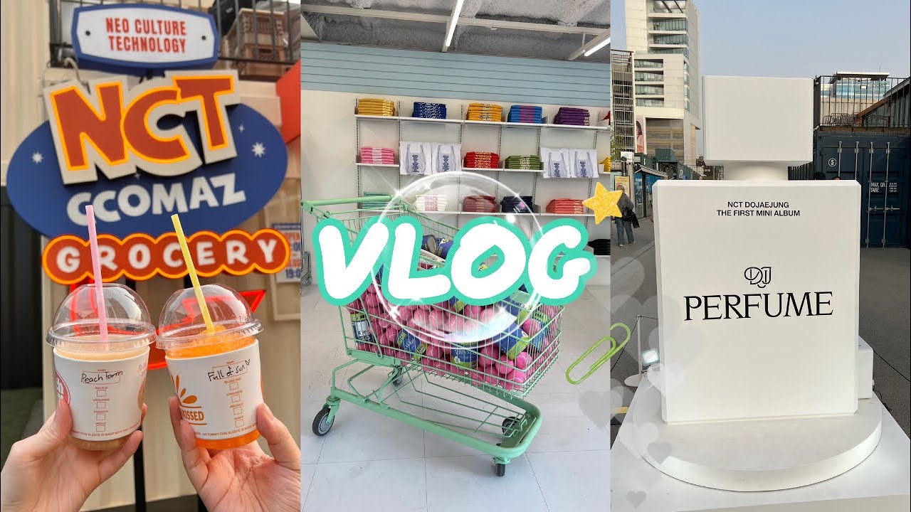 [vlog] 시즈니 브이로그 | 엔시티 꼬마즈 팝업 | 그로서리 스토어 | 도재정 향수 | 서울숲 나들이 | NCT CCOMAZ ...
