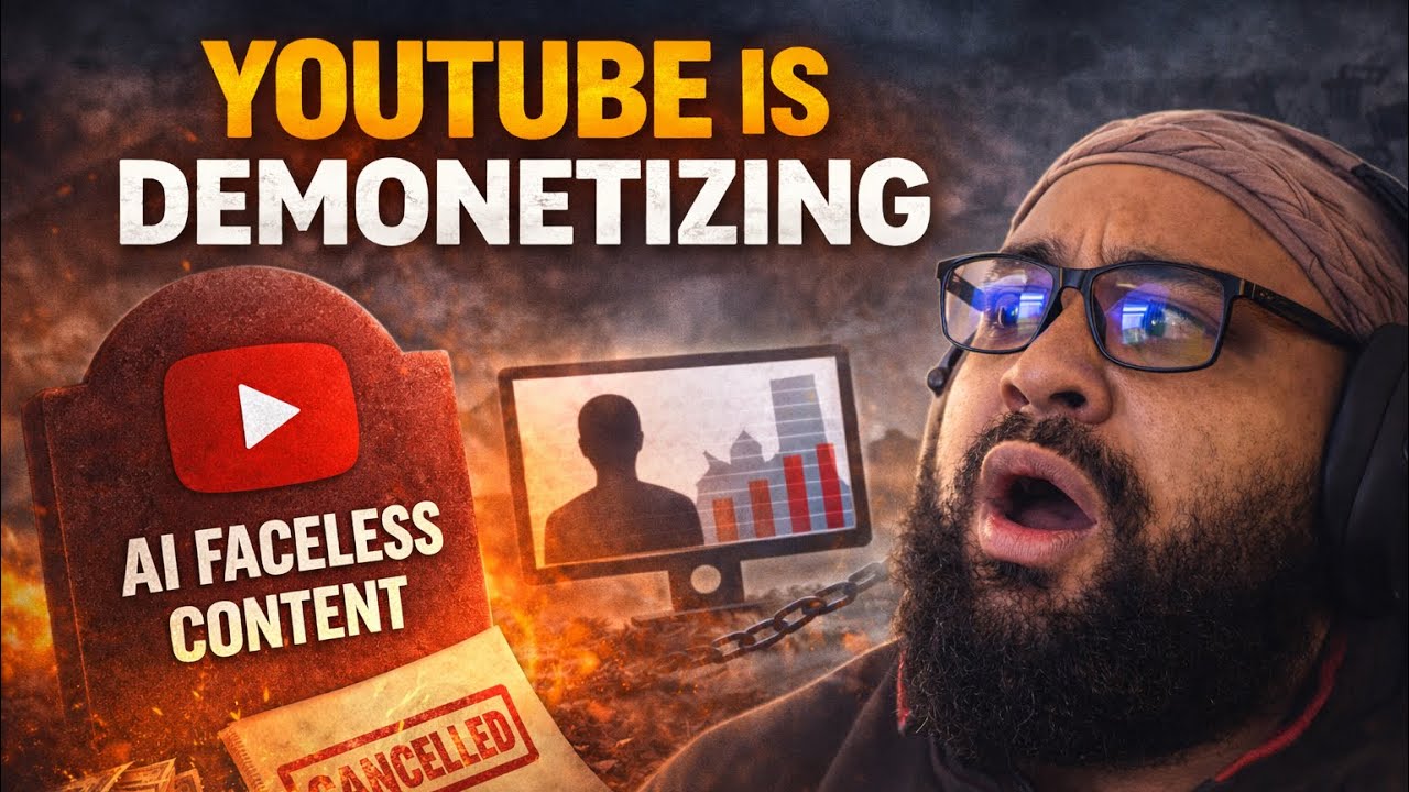 It's Over, YouTube just Demonetized ALL AI Faceless Channels reaction ...