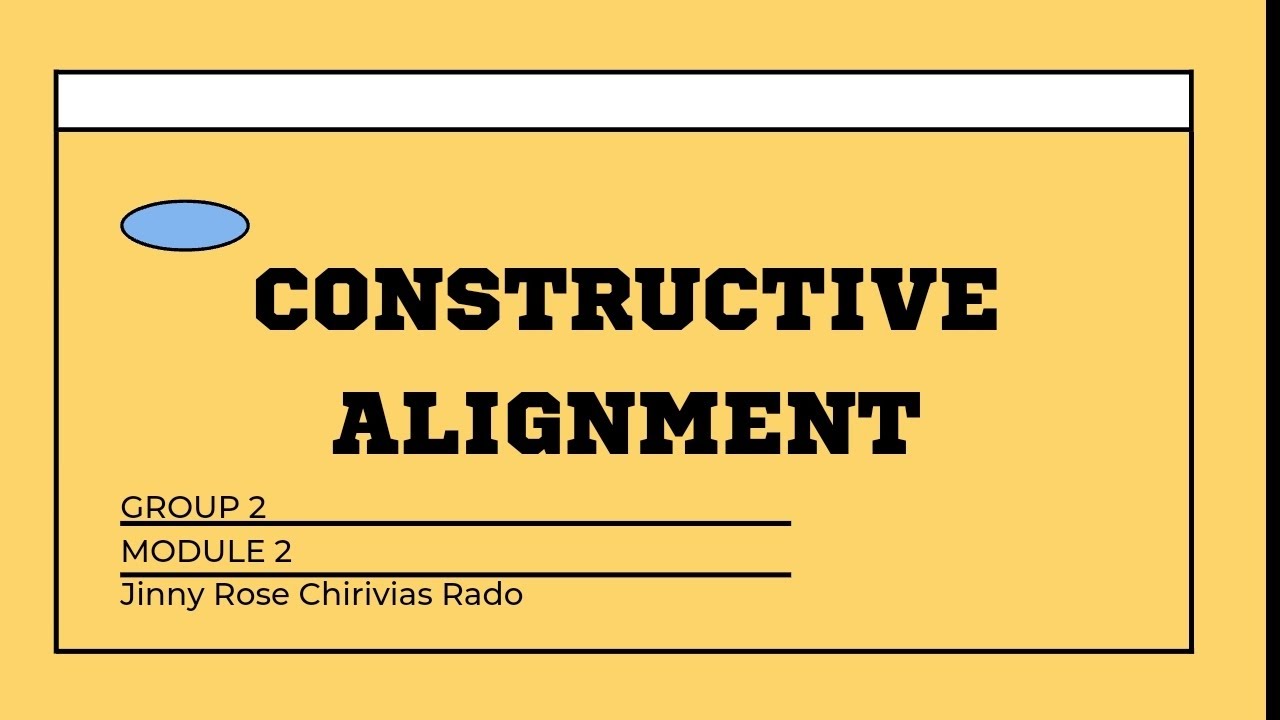 Constructive Alignment - YouTube