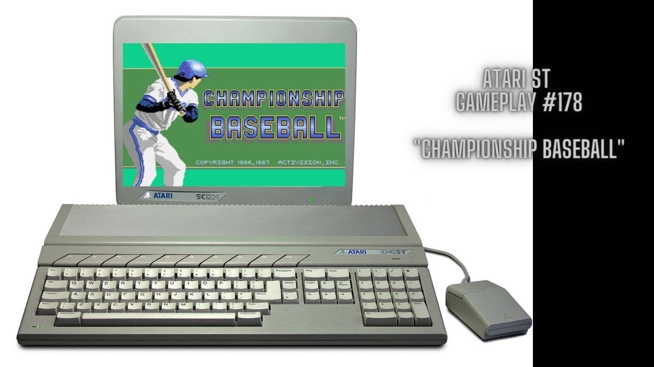 Championship Baseball (Atari ST / Gameplay) - YouTube