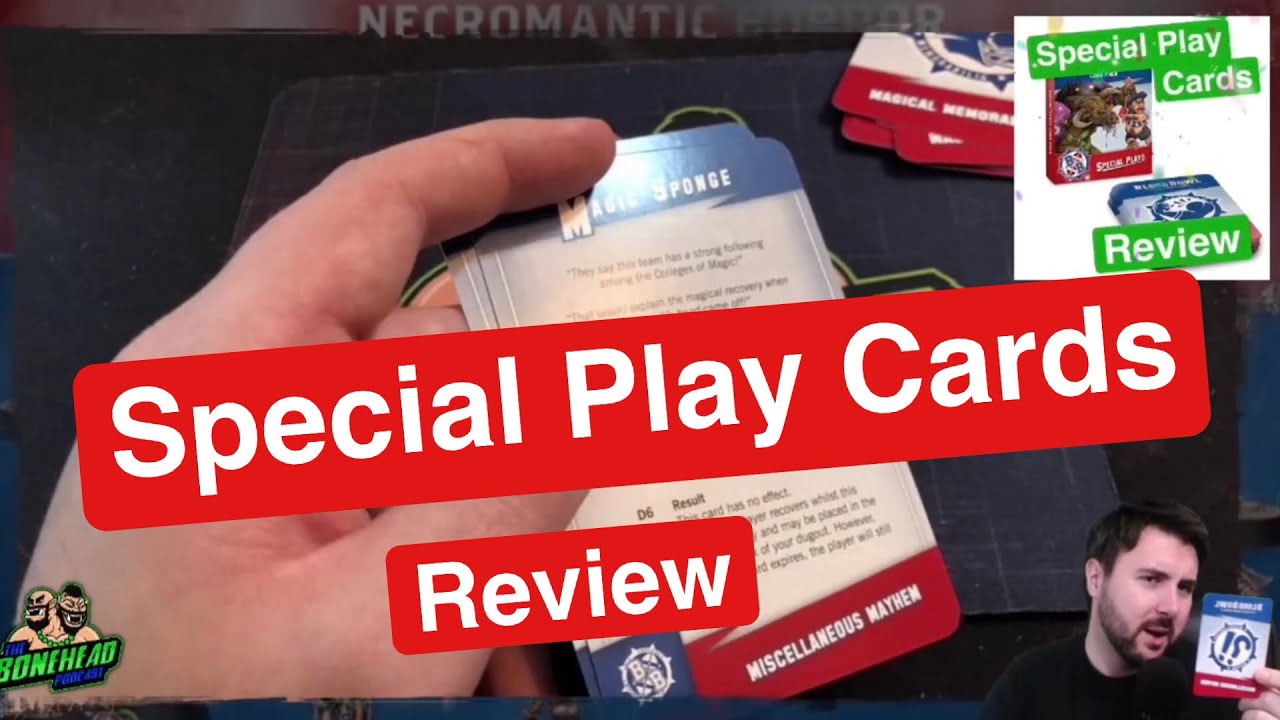 Special Play Cards Review - Blood Bowl 2020 (Bonehead Podcast) - YouTube