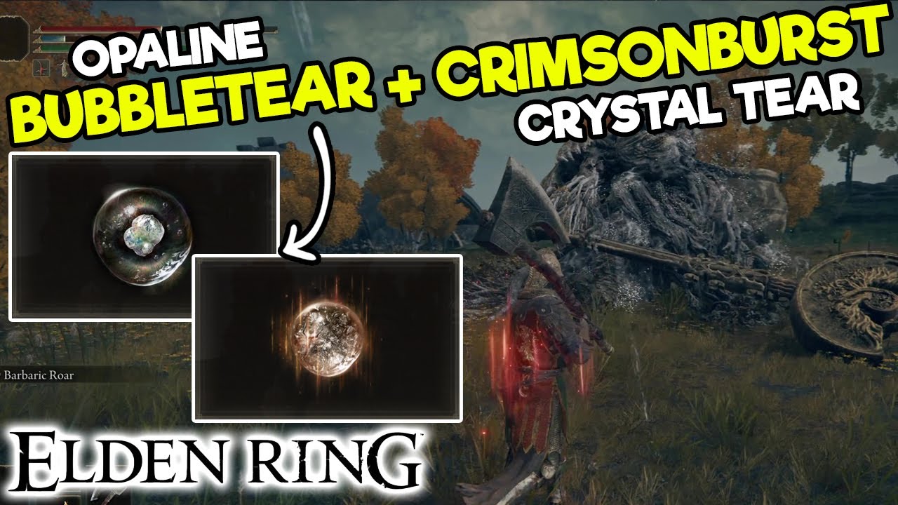 How to get the OPALINE BUBBLETEAR + CRIMSONBURST CRYSTAL TEAR in Elden Ring - Erdtree Avatar ...