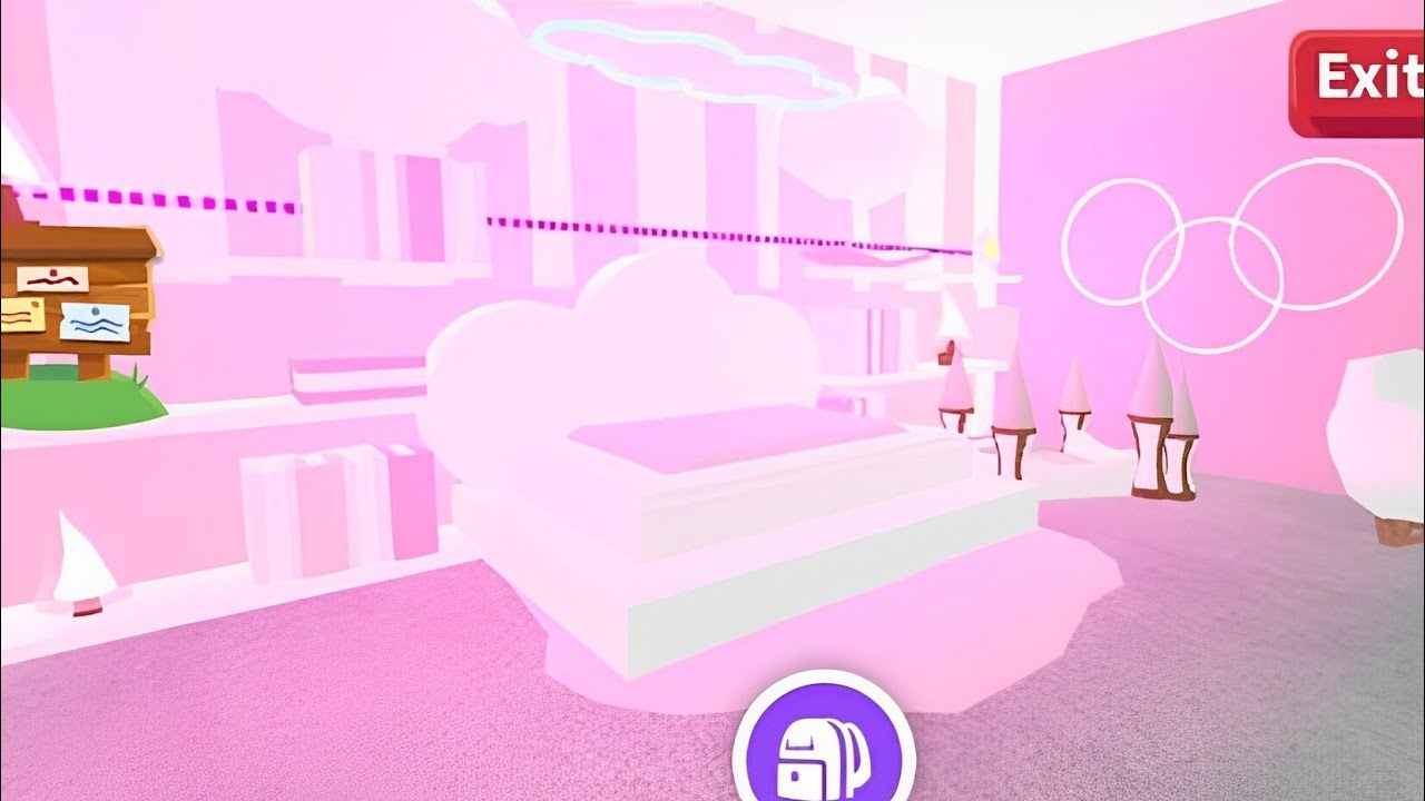 Cute Aesthetic Pink Dreamy Bedroom Speed Build Roblox Adopt Me! - YouTube