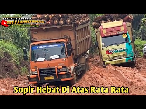 Penuh Resiko Truk Mitshubishi Masuk Lumpur Yang Tak Ada Kapoknya