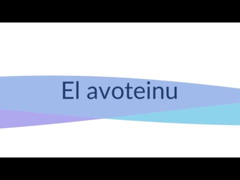 Canción “El avoteinu”-karaoke - YouTube