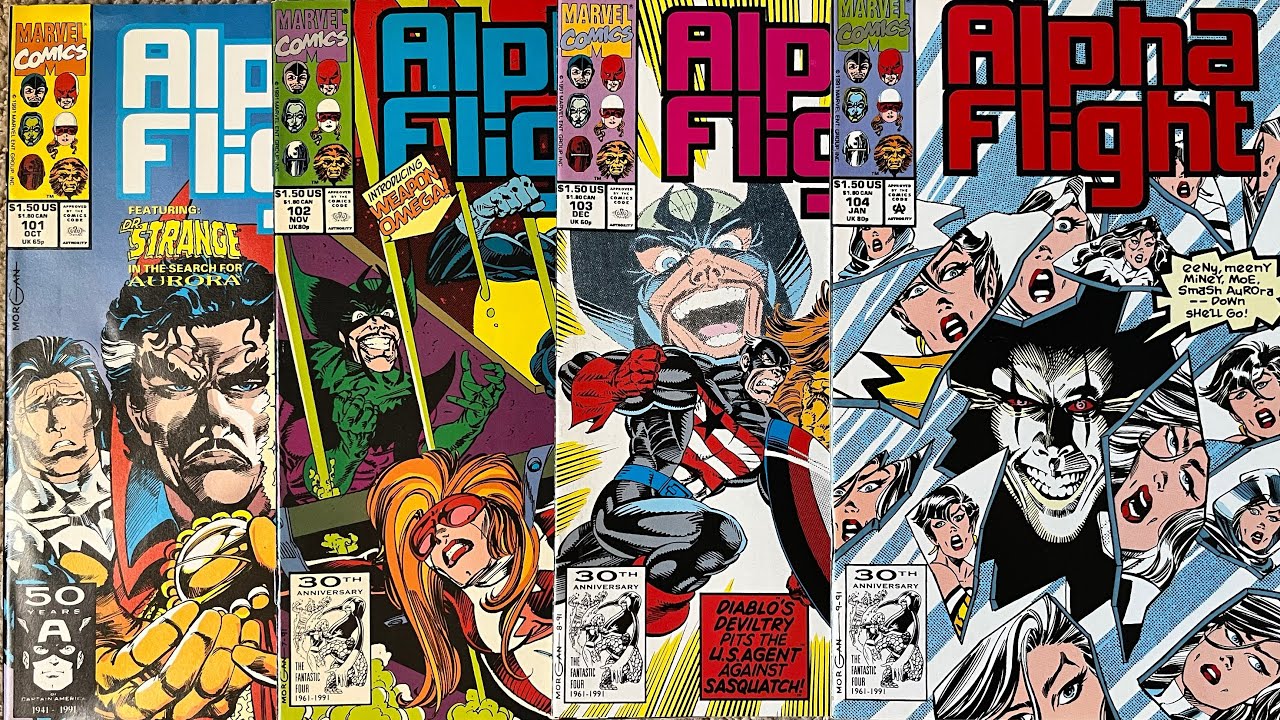 Alpha Flight 101-104 Marvel Comics Canadians - YouTube