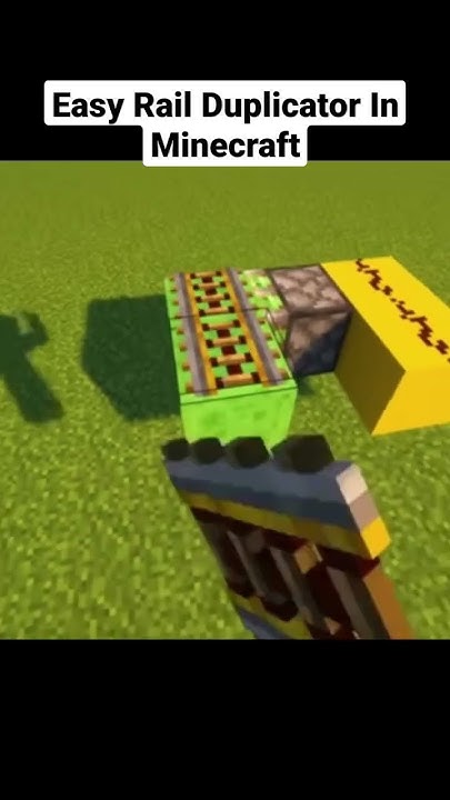 Easy Rail Duplicator In Minecraft #minecraft #shorts - YouTube