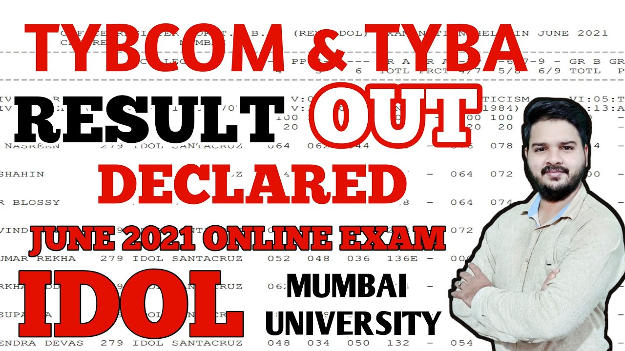 TYbcom TYba result declared IDOL Mumbai University |What of RPV,I,S,RS ...