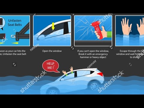How to escape a sinking car. - YouTube
