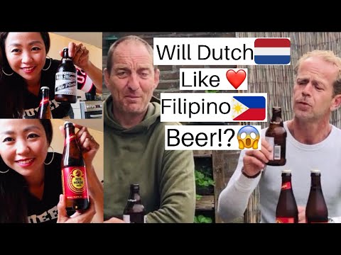 DUTCH GUYS Try FILIPINO BEERS 🍻 San Miguel Pale Pilsen and Red Horse ...