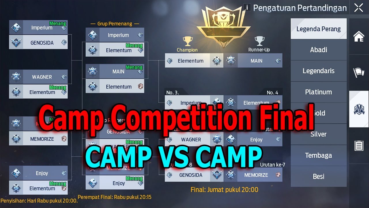 Camp Competition Final Elementum VS Main | Garena Undawn - YouTube
