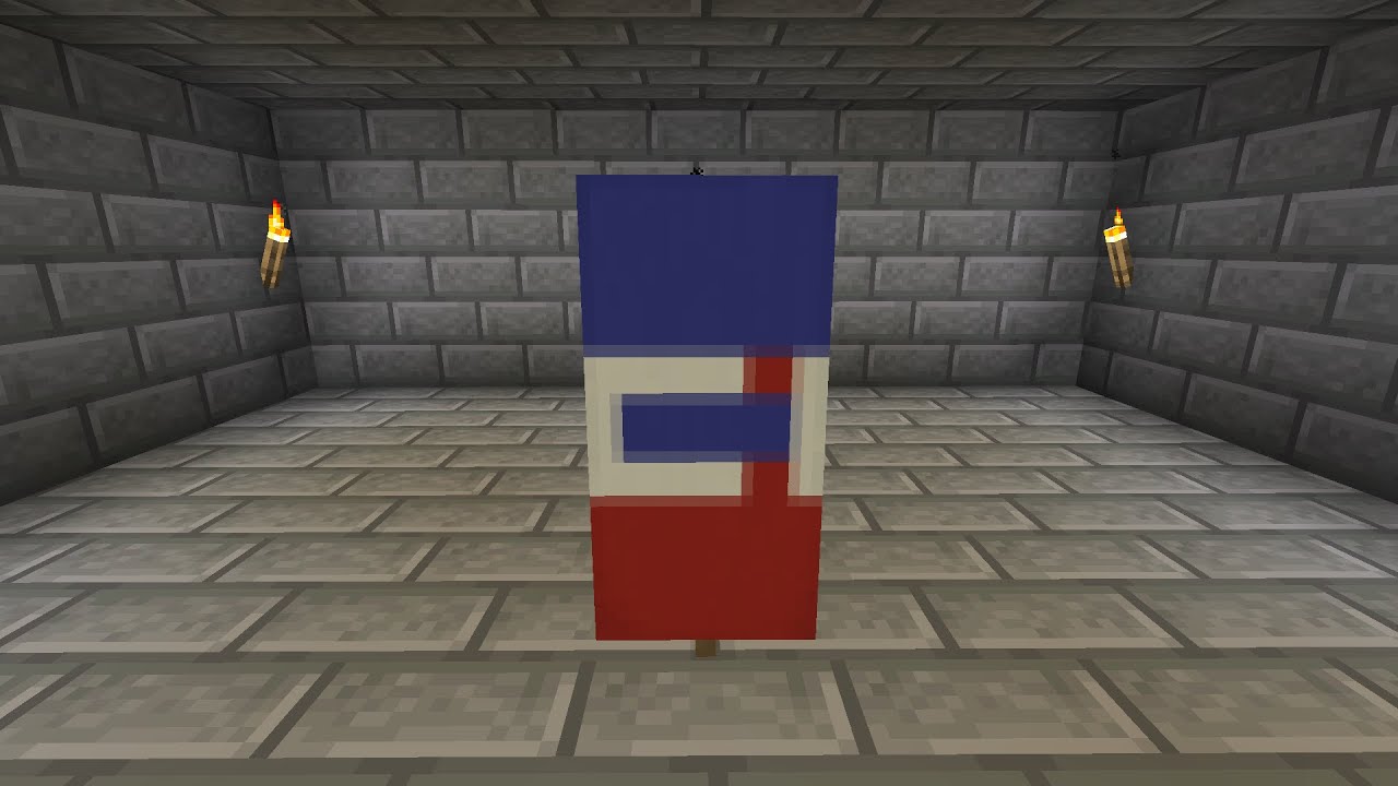 How to make flag of Vichy France on a Minecraft Banner - YouTube