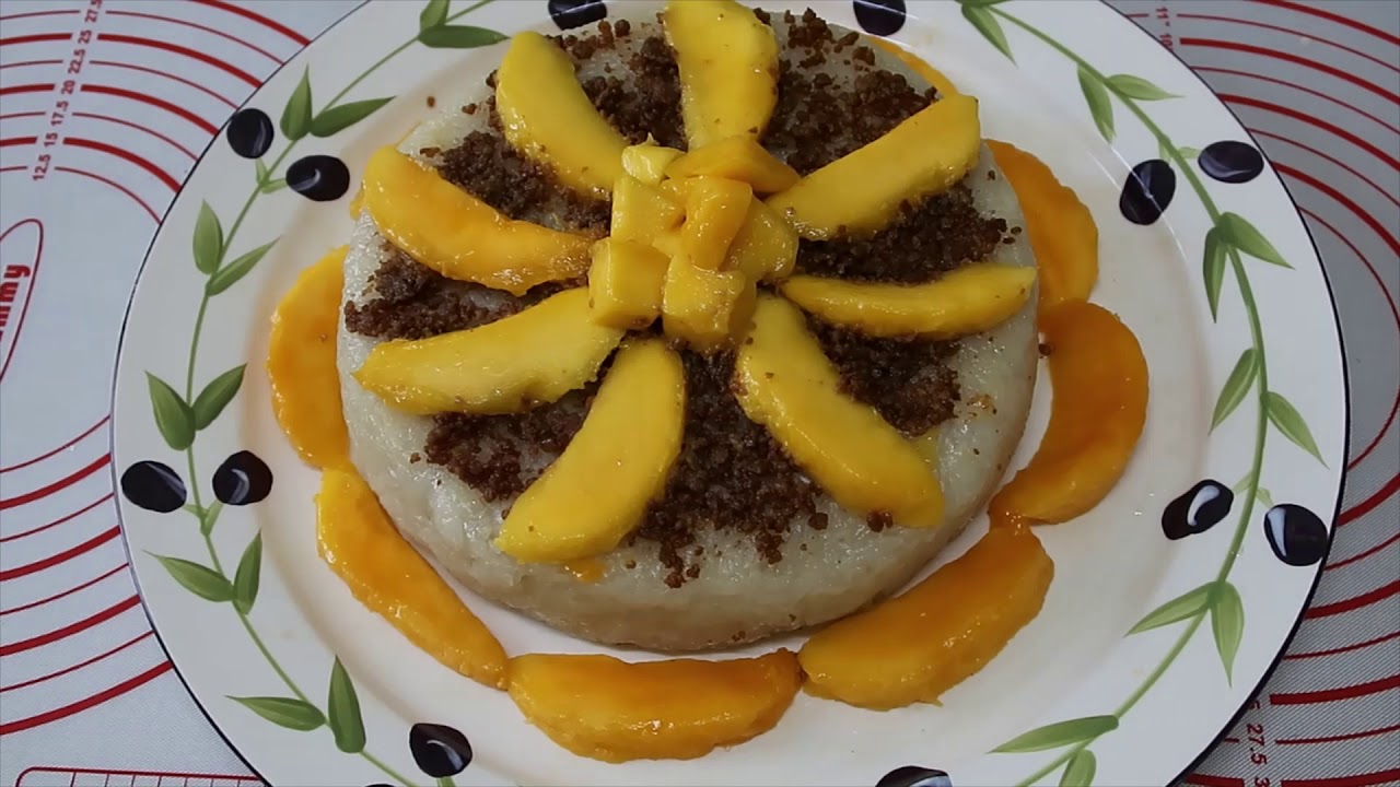 Puto Maya Steamed Sticky Rice With Mango - YouTube
