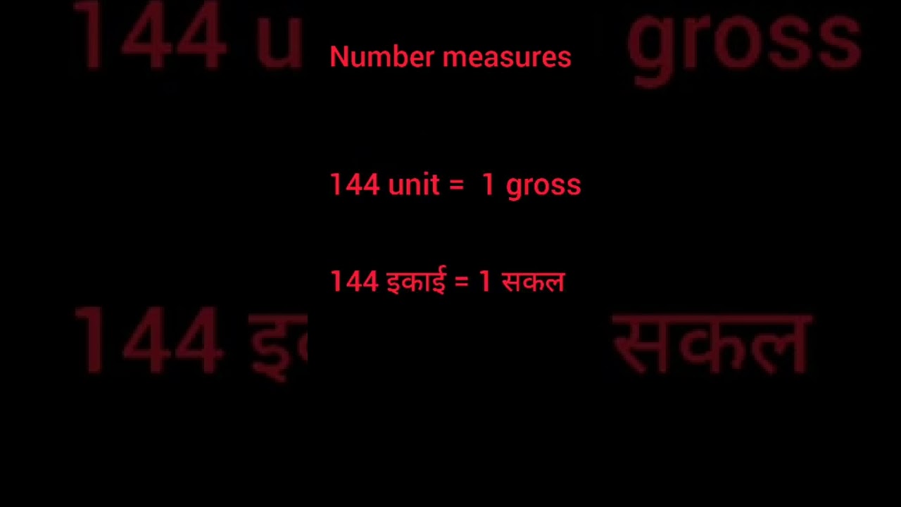 Number measures basic unit - YouTube