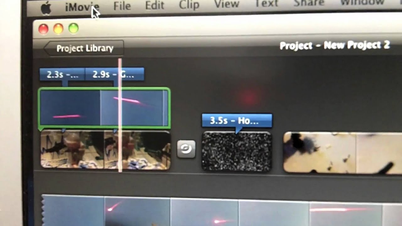 How to add laser effects using imovie - YouTube
