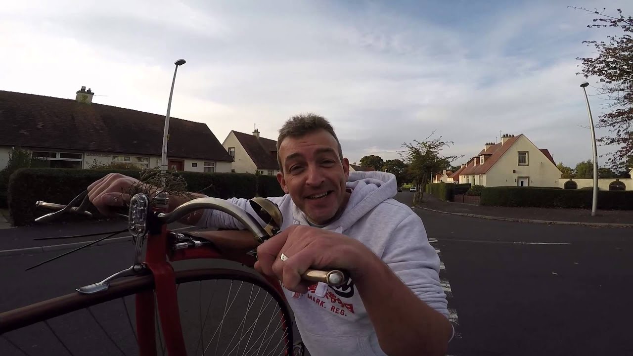 Chris Penny Farthing first time - YouTube