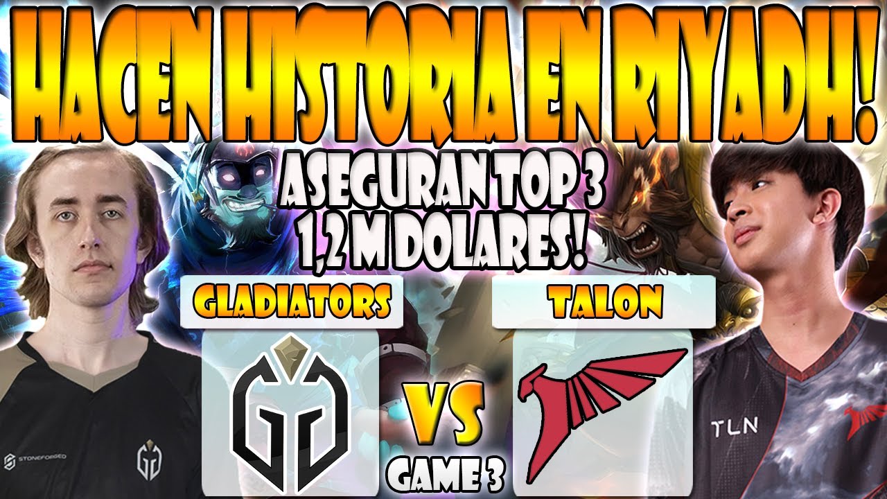 GLADIATORS VS TALON BO3[GAME 3]ELIMINACIÓN - CCNC, DYRACHYO VS 23SAVAGE ...