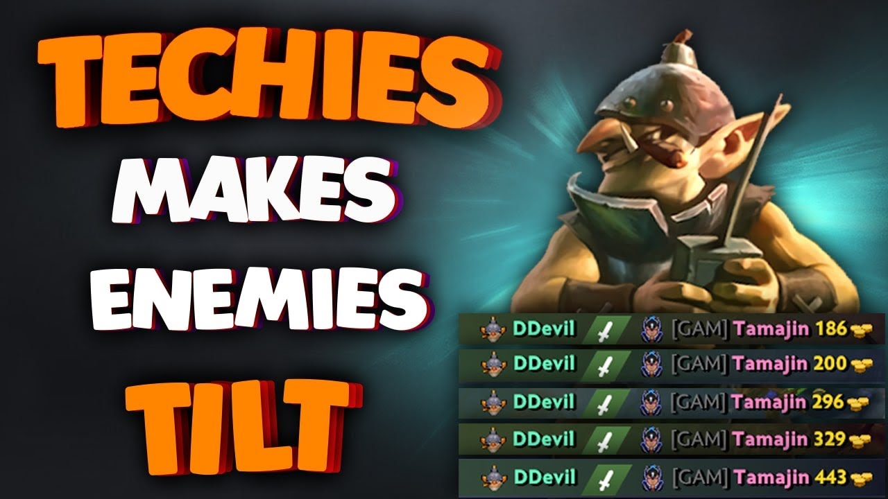 Techies pos 4 gameplay. How to win game as Techies. - YouTube