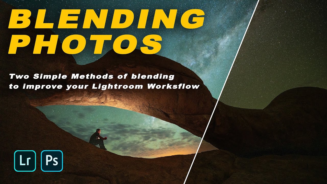 BLENDING two different photos together | ADD to your LIGHTROOM WORKFLOW ...