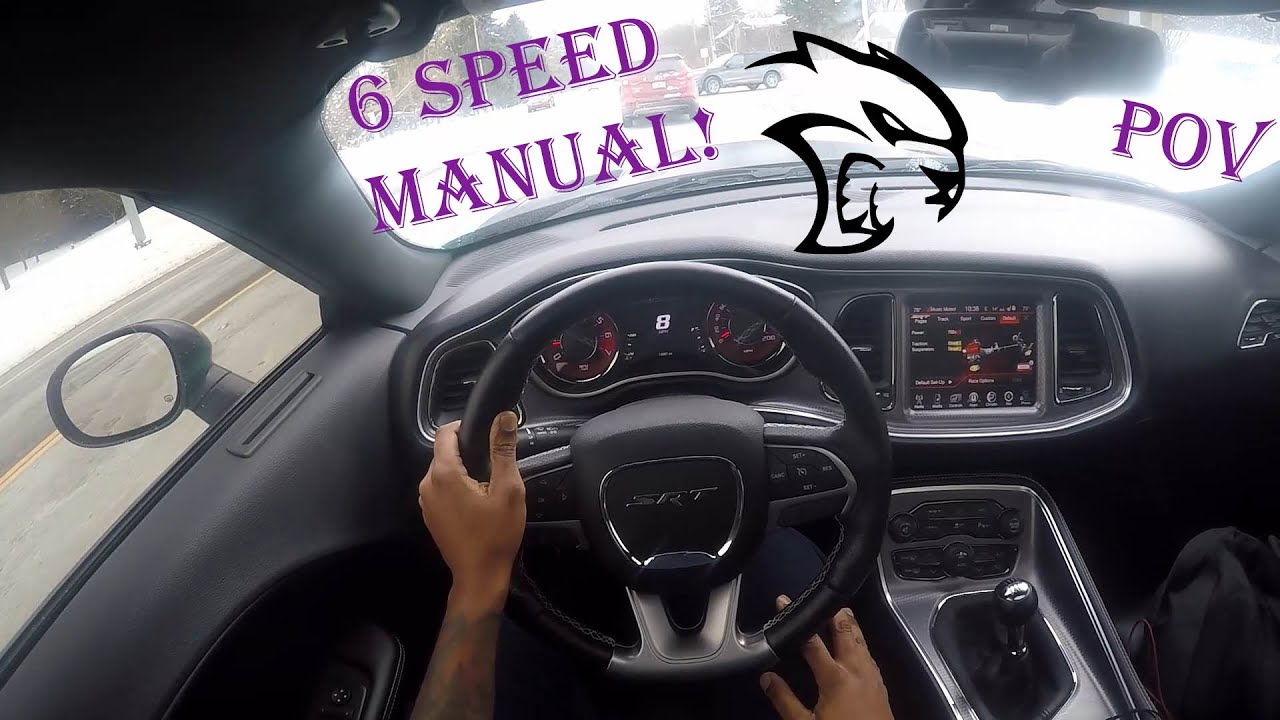 Driving a manual Hellcat ***POV*** - YouTube