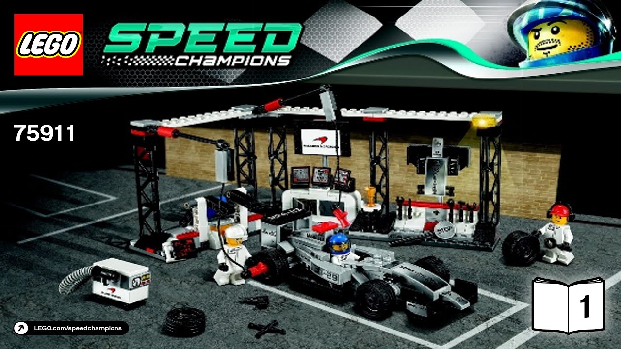 🏁 LEGO instructions 🏁 Speed Champions 🏁 75911 🏁 McLaren Mercedes Pit ...