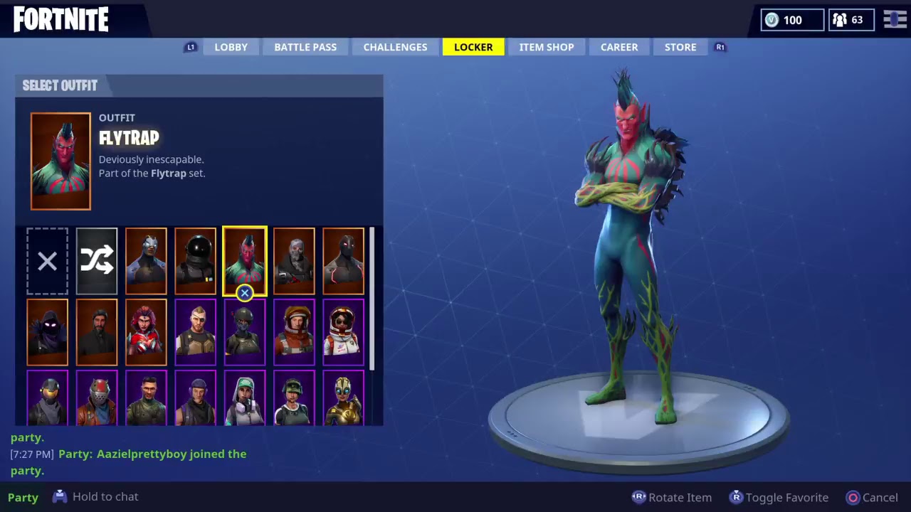 Late "Nite" Fortnite Broadcast #9 Flytrap Skin - YouTube