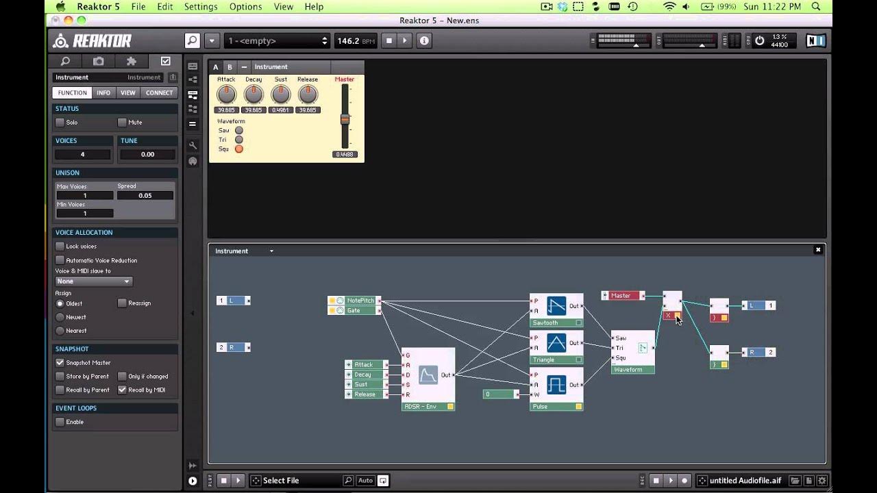 Reaktor 5 Tutorials - Tutorial 2 Part 3, Correction - YouTube