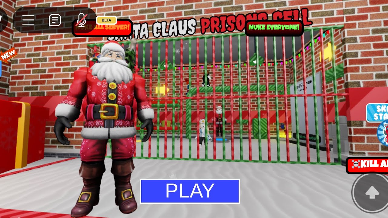 Santa Clause Barry's prison run #barrysprisonrun #roblox - YouTube