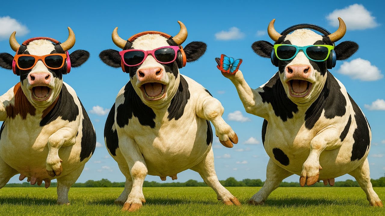 "Try Not to Laugh: Funny Cow Dance Fails! 😂😱" Dancing cows , # ...