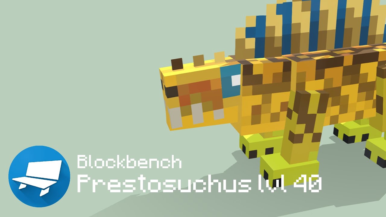 Prestosuchus lvl 40 (JW the game) - Blockbench Creation Timelapse - YouTube