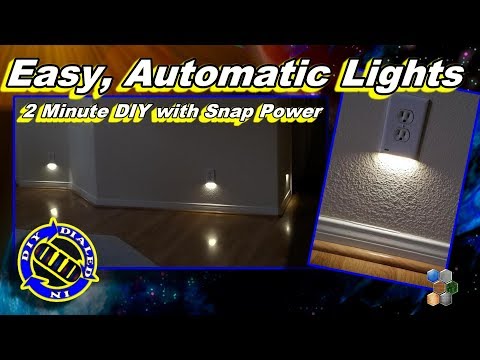 Easy DIY Pathway Lights - Automatic Snap Power tutorial - better than nightlights