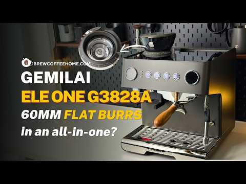 Gemilai Ele One G3828A Review: 60mm Flat Burrs in an All-in-One #gemilai #espressomachine