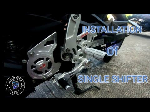 How to Install Half shifter or single shifter for sniper 150 - YouTube