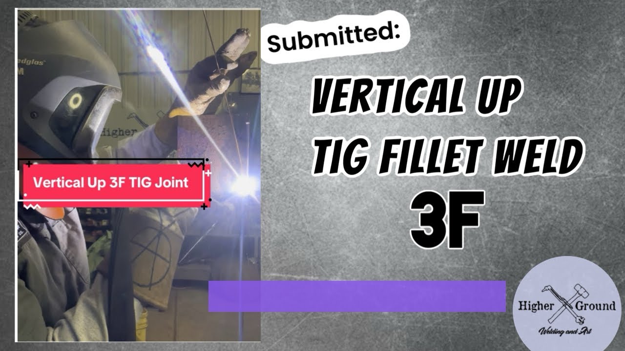 TIG Welding a Fillet Weld in the Vertical-Up Position 3F - YouTube