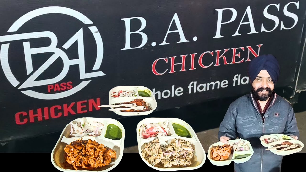 Best Grill Chicken | BA Pass Chicken Jalandhar | Non-Veg Street Food ...