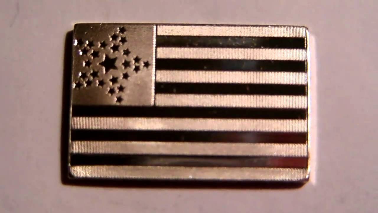 Eight United States Flag Sterling Solid silver Bar - YouTube
