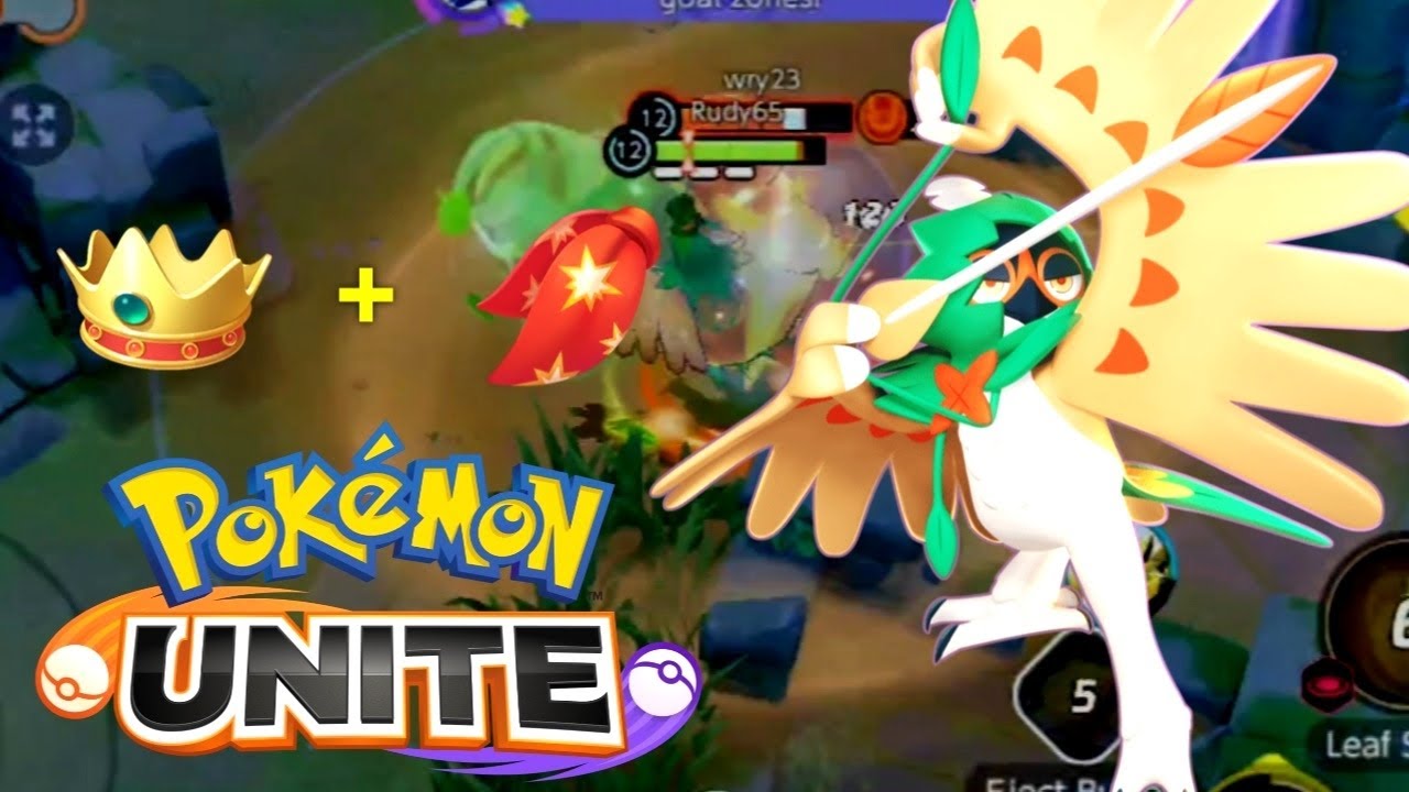 Pokemon Unite Mobile | Decidueye (Drain Crown + Rapid-Fire Scarf ...