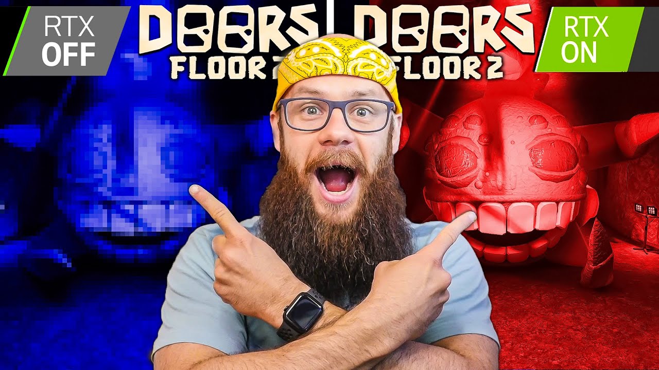 Dodałem *SUPER REALISTYCZNA GRAFIKA* w "DOORS: FLOOR 2" na ROBLOX ...