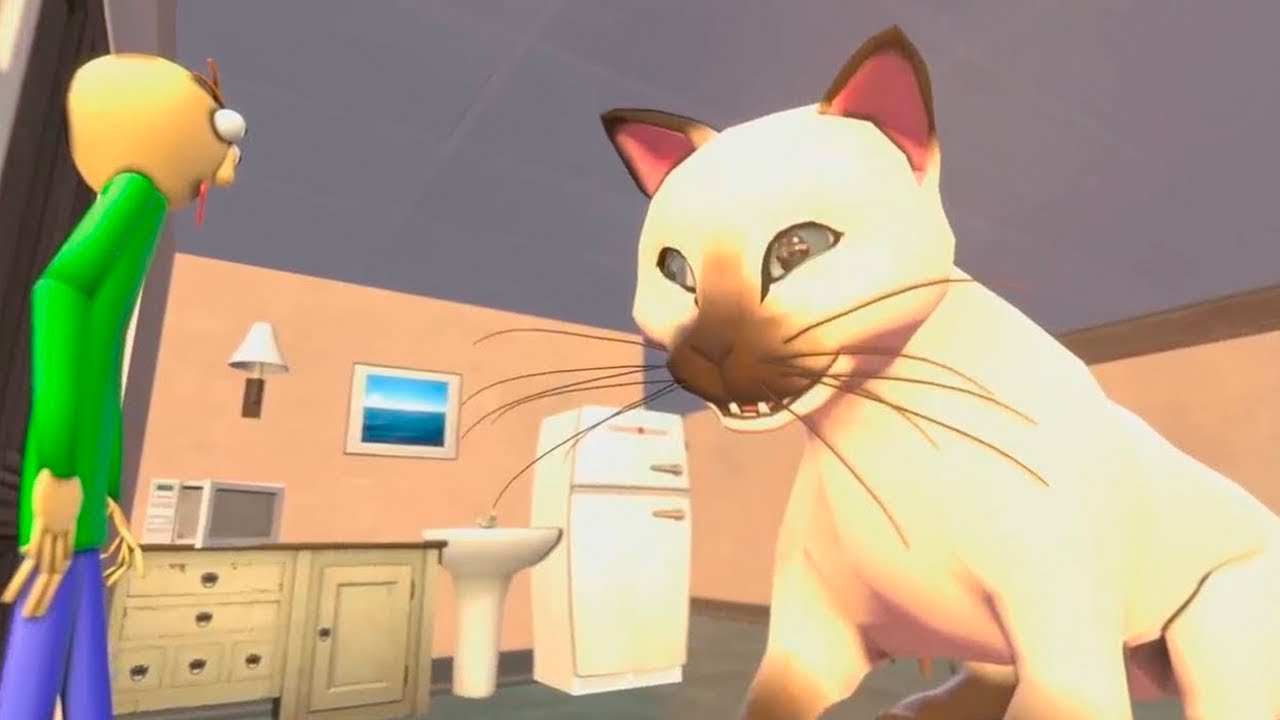 Baldi's Cat (SFM Baldi's Basics) - YouTube