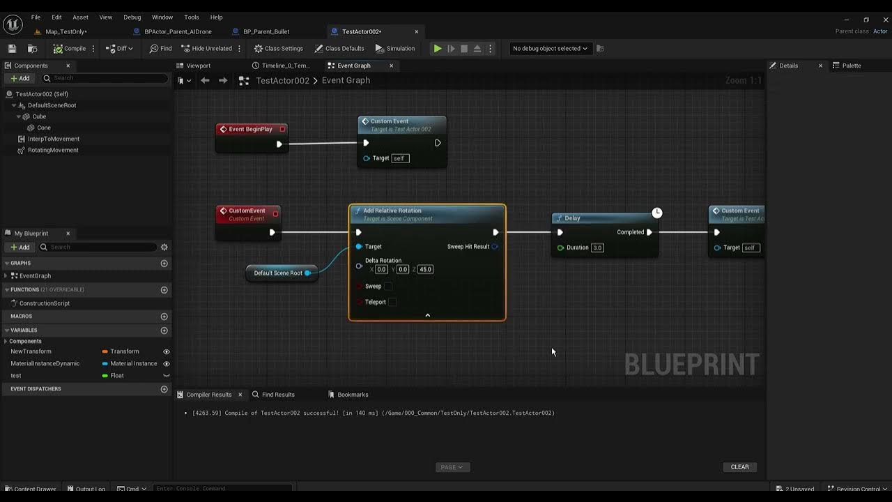 Unreal Engine How to trigger custom event repeatedly constantly with custom event itself - YouTube