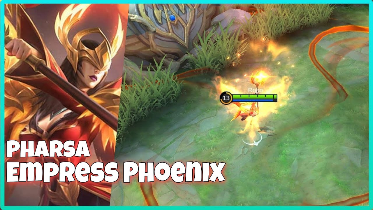 Pharsa Empress Phoenix Epic Skin Gameplay / Animation Spotlight | Robo ...